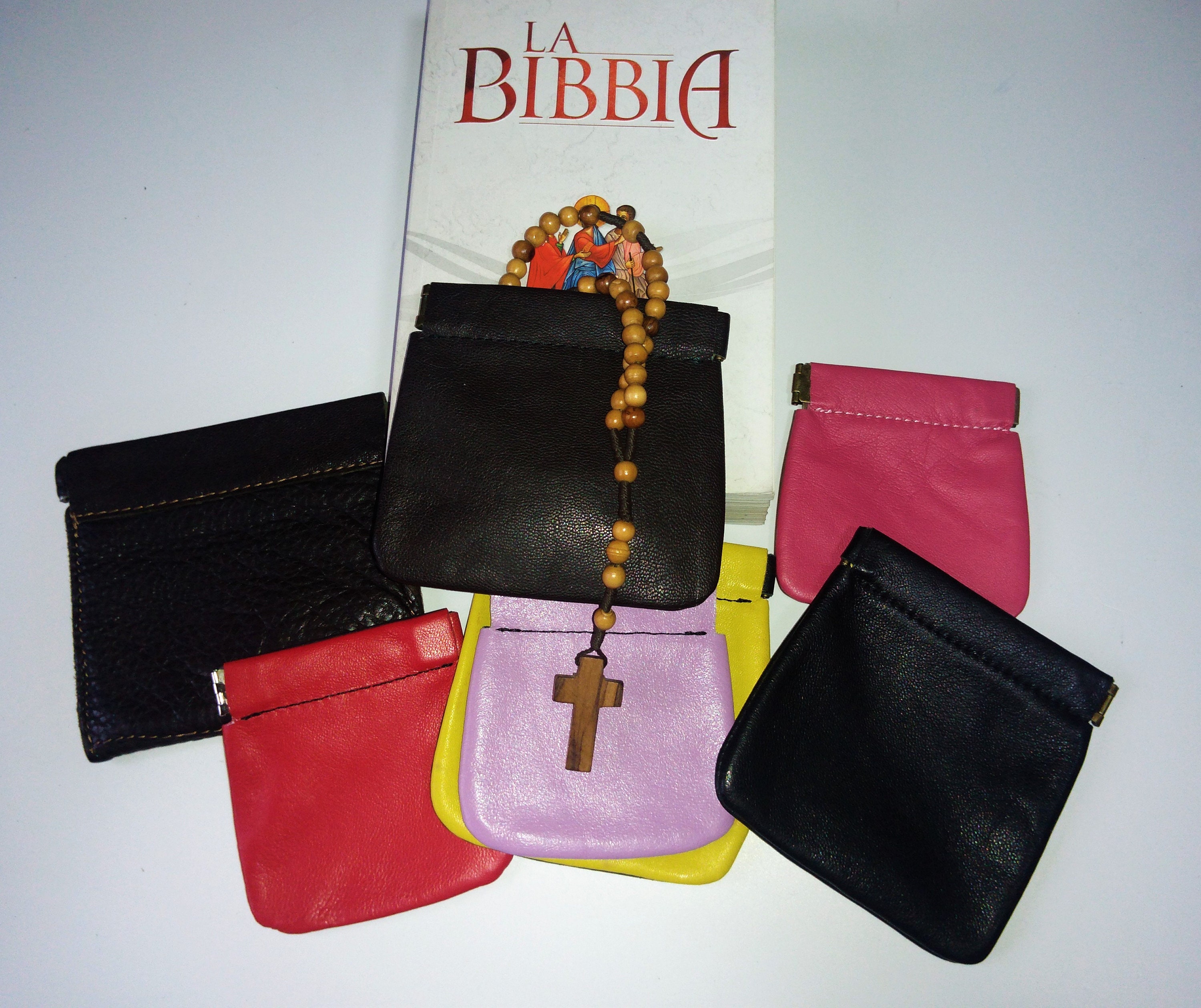 Leather Rosary Pouch Squeeze Frame Pocket Case Personalized - Etsy