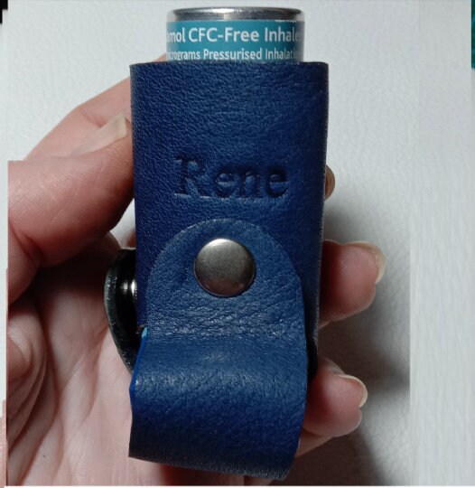 Leather Inhaler Case Personalized Leather Salamol Pouch - Etsy