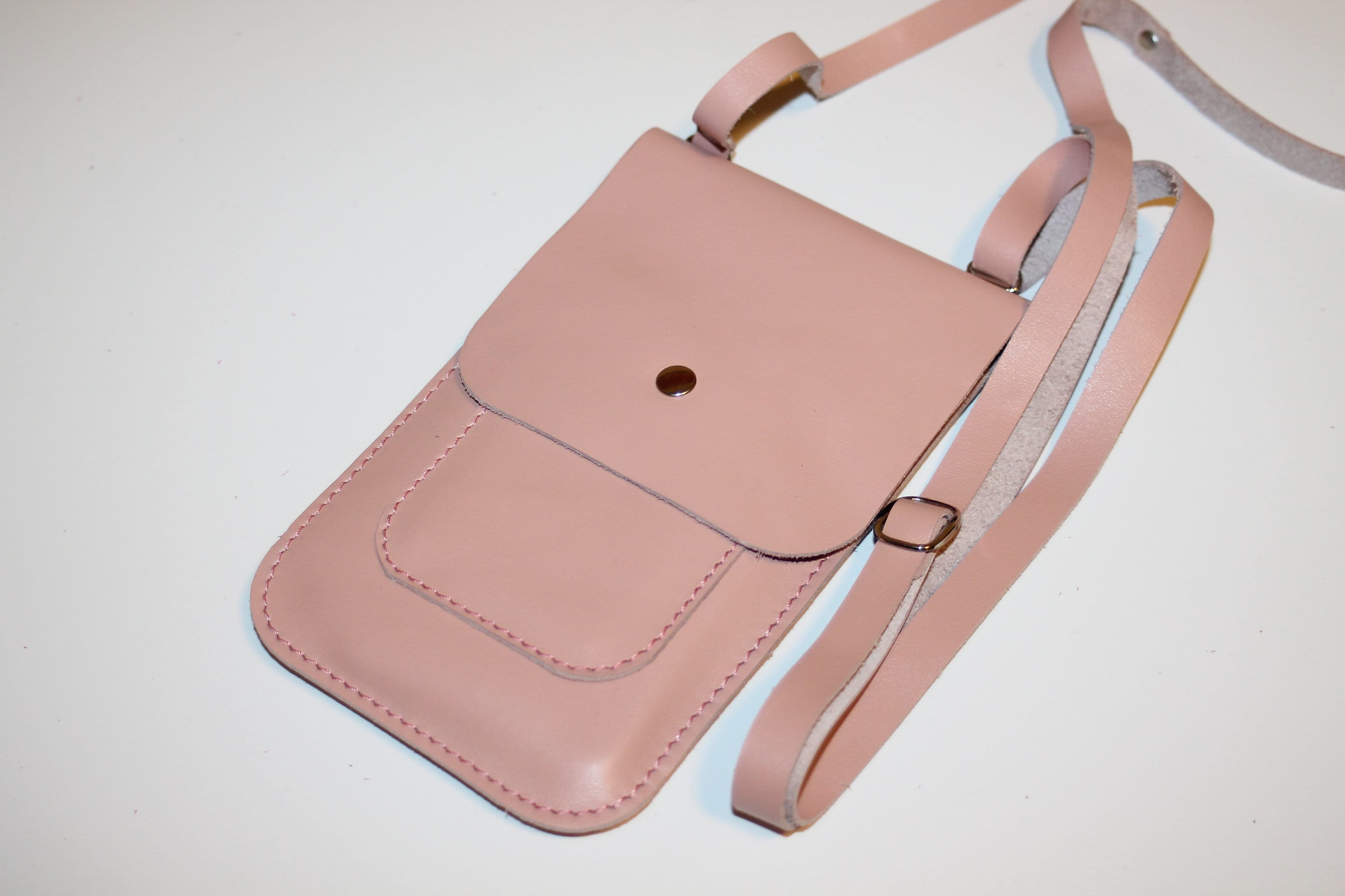 Leather Phone Bag Crossbody Phone Bag Italian Leather - Etsy