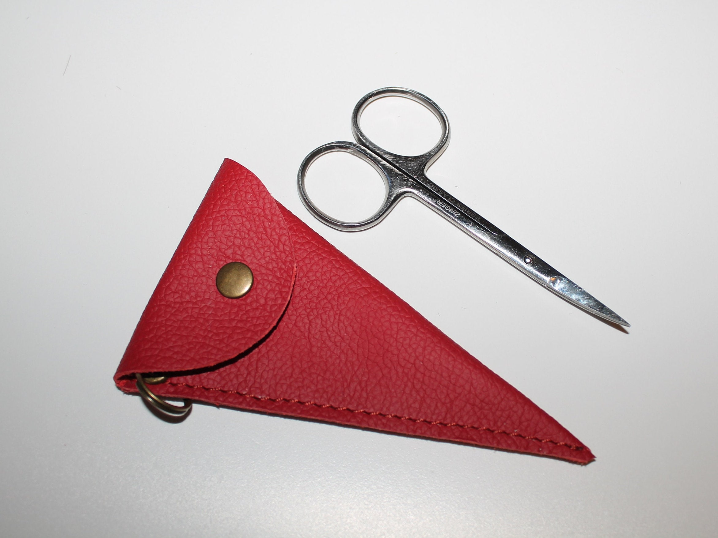 Leather Scissors Pouch Personalized Leather Scissors Case - Etsy