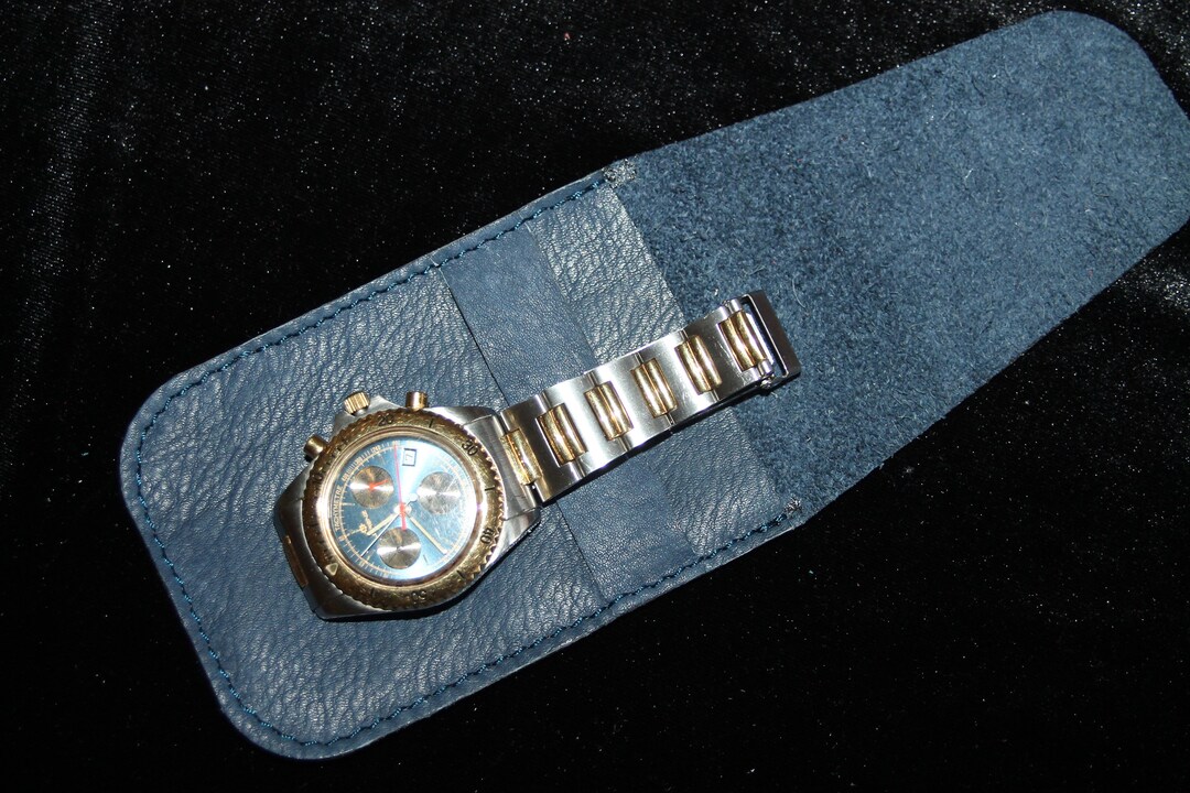 Leather Watch Case, Personalized Leather Watch Pouch, Italian Leather ...