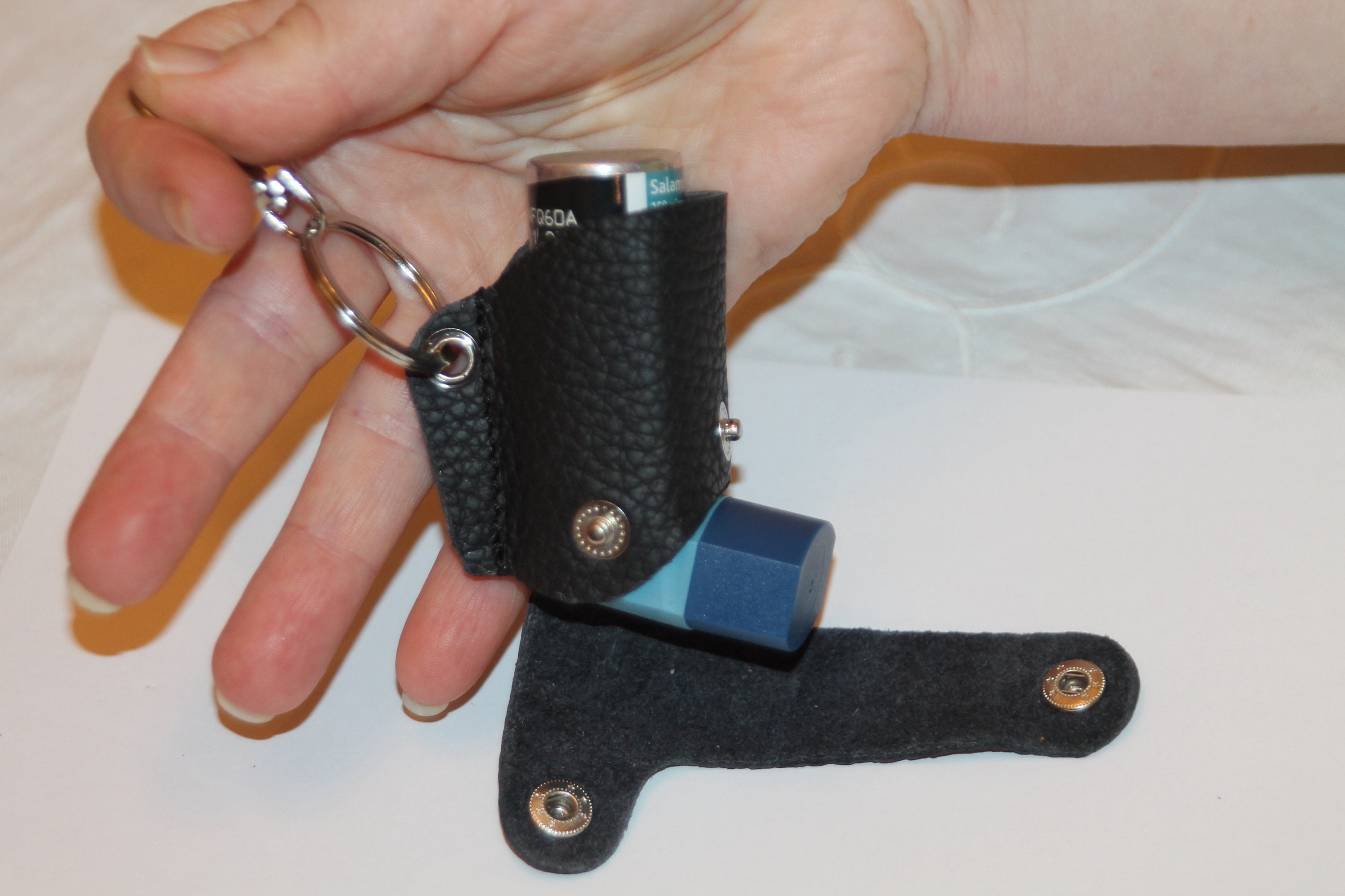 Leather Inhaler Case Personalized Leather Salamol Pouch - Etsy