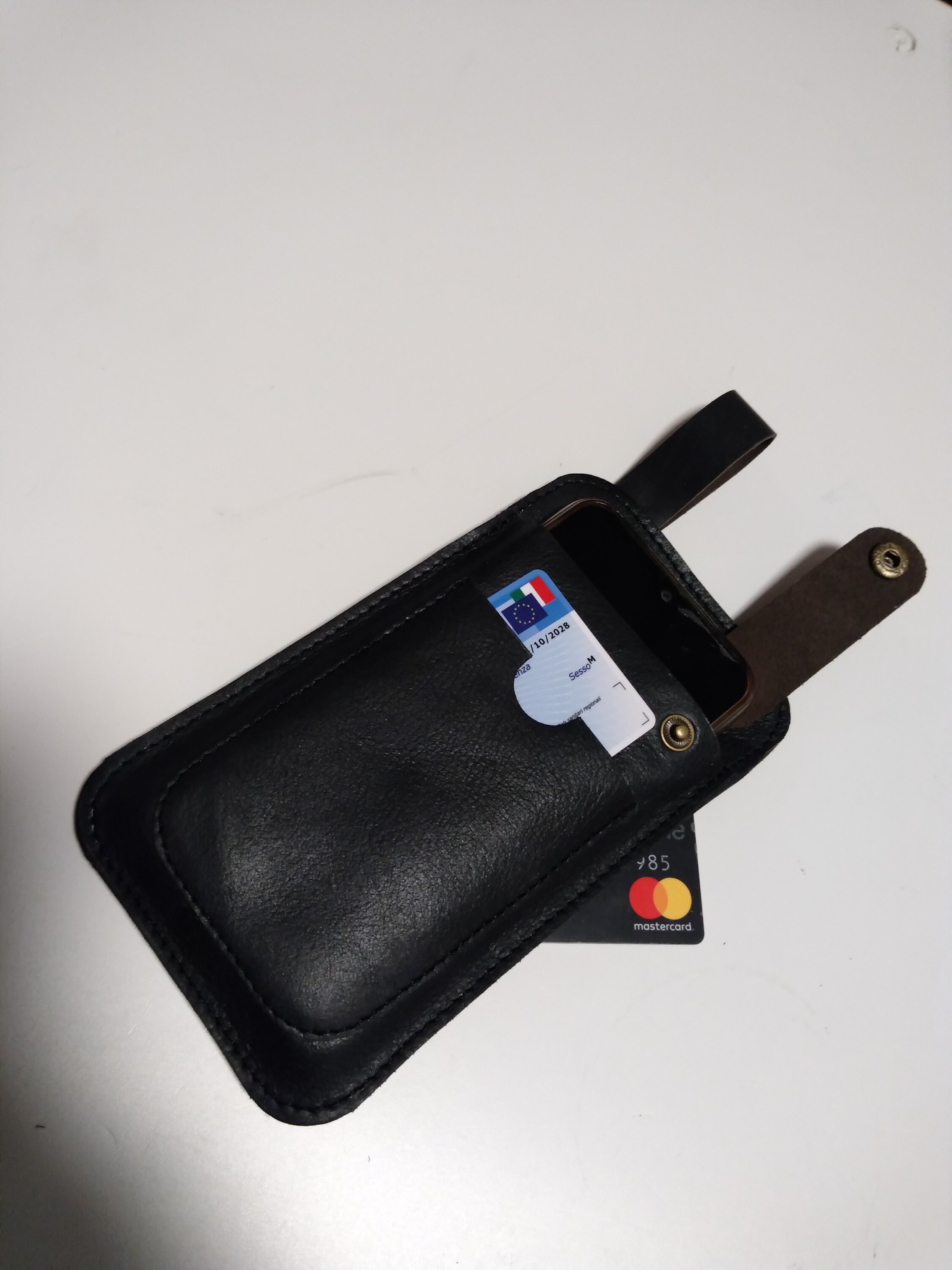 Leather Belt Phone Bag Leather Men Phone Case Italian - Etsy