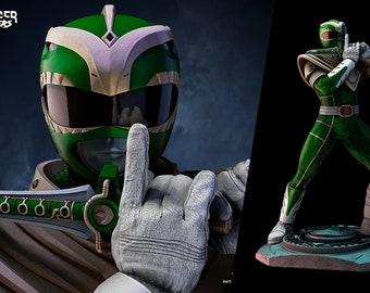 Power Rangers Green Ranger STL File 3D Printable - Etsy