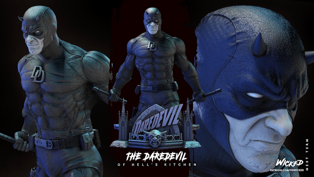 Marvel's Dare Devil Bust 3D Print File STL - Etsy
