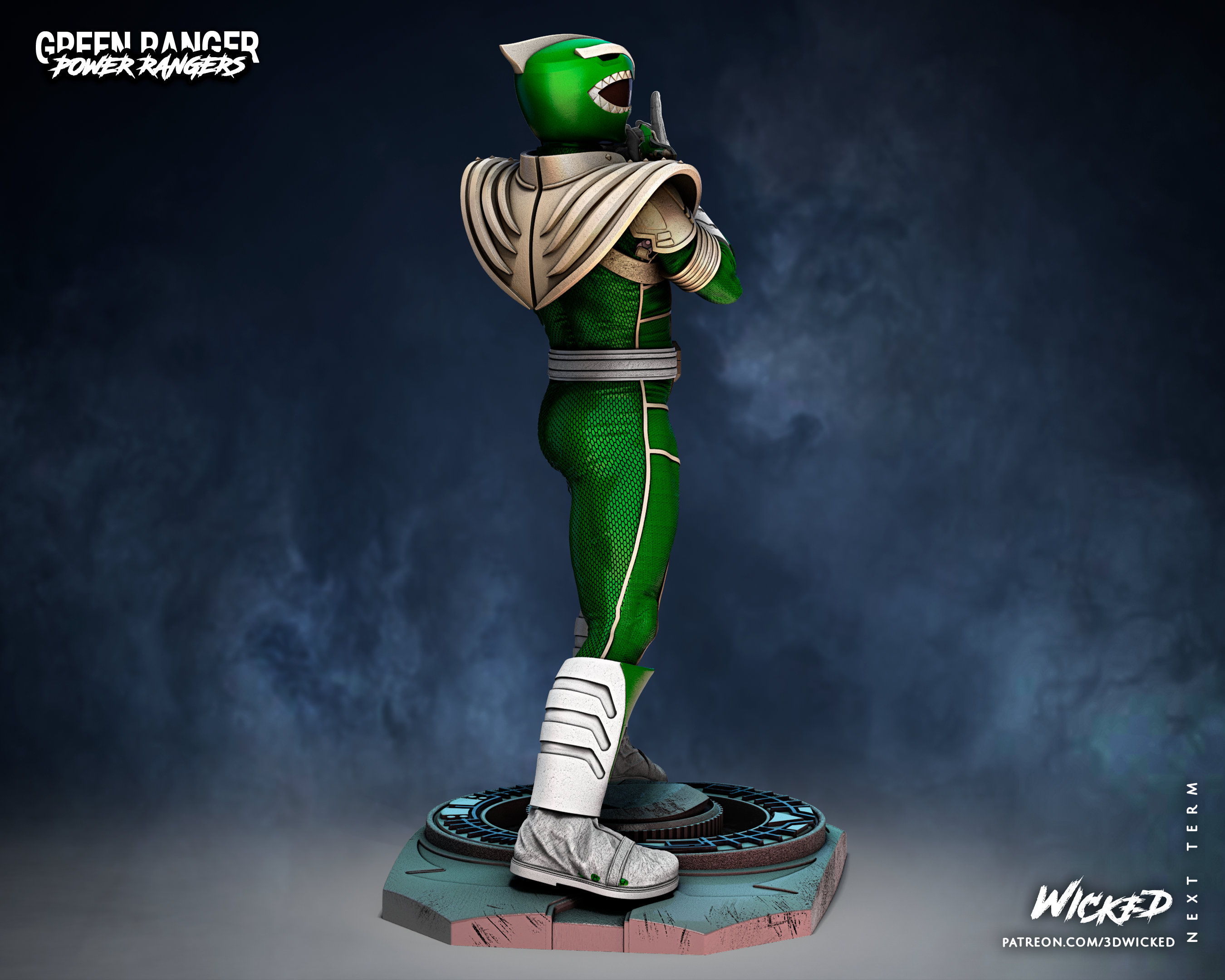 Power Rangers Green Ranger 3D Print File Stls - Etsy