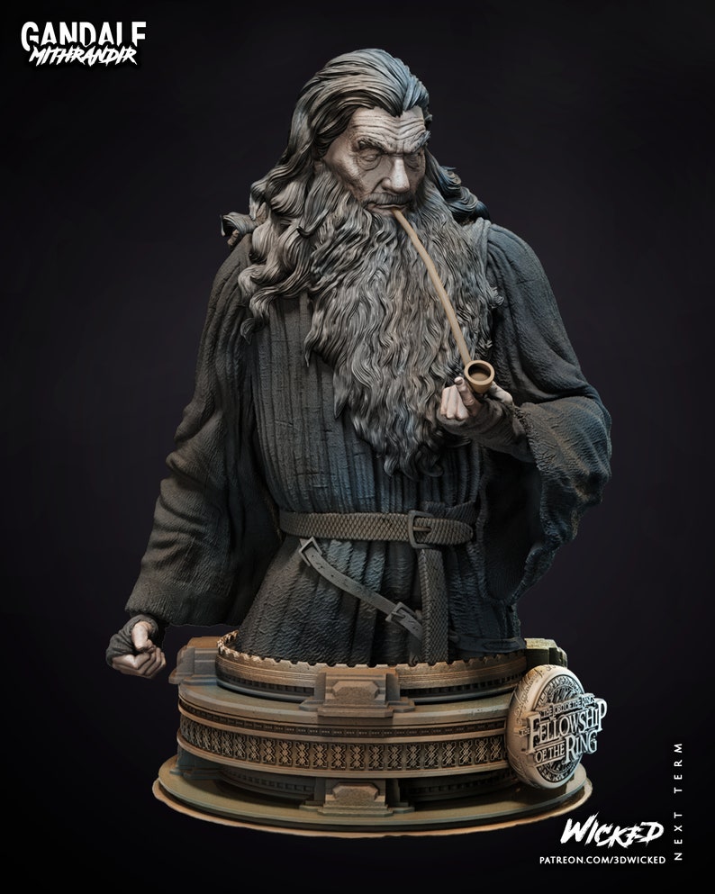 LOTR Gandalf Bust 3D Print Files STL Digital Download - Etsy LOTR Gandalf Bust 3D Print Files STL Digital Download - Etsy
