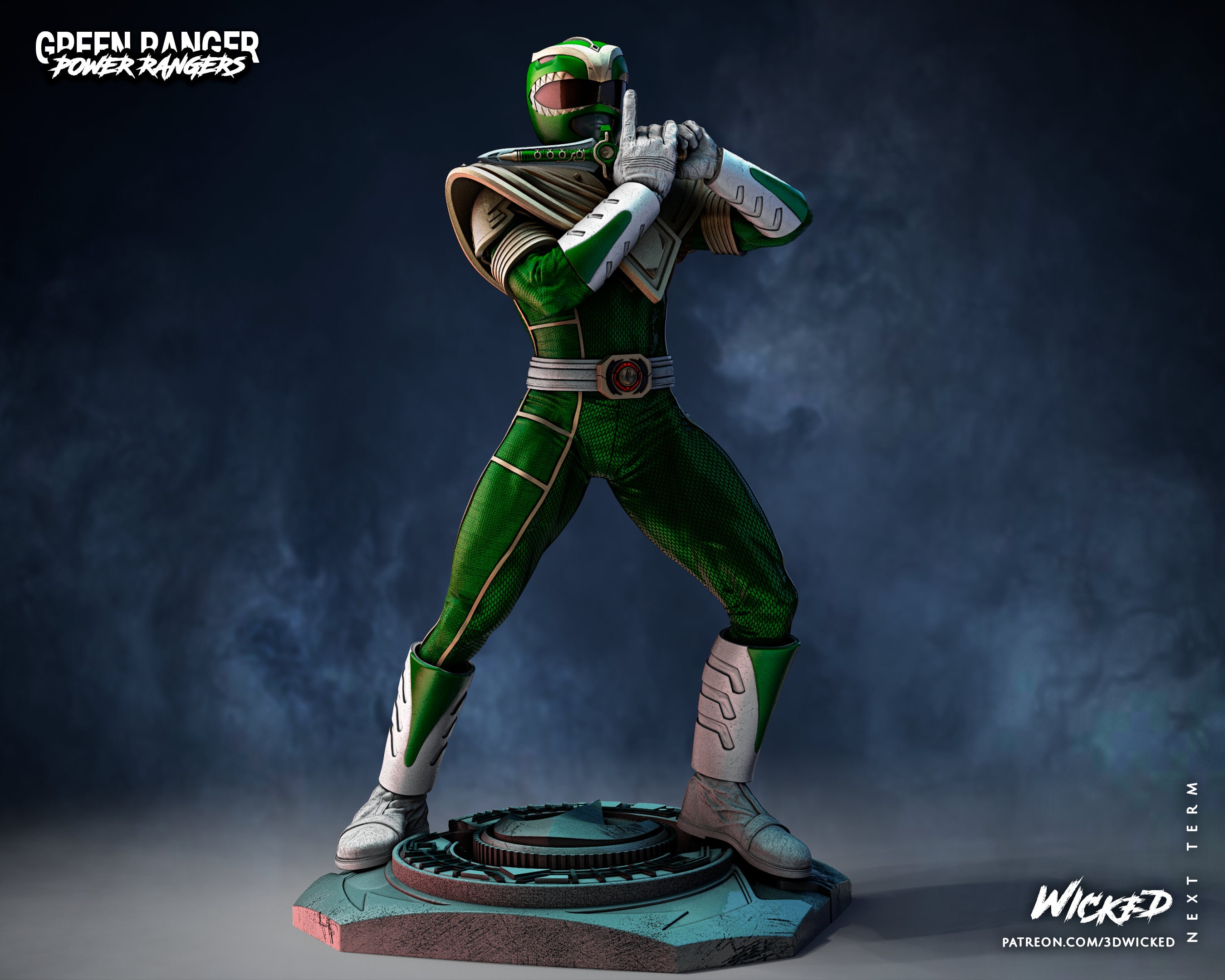Power Rangers Green Ranger 3D Print File Stls - Etsy