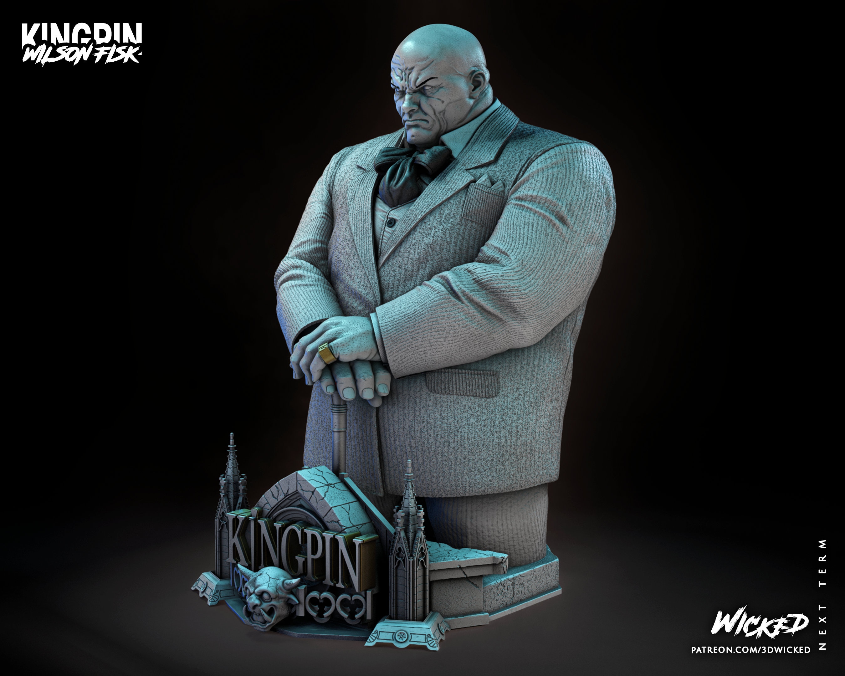 Kingpin Bust 3D Print File Digital Download - Etsy