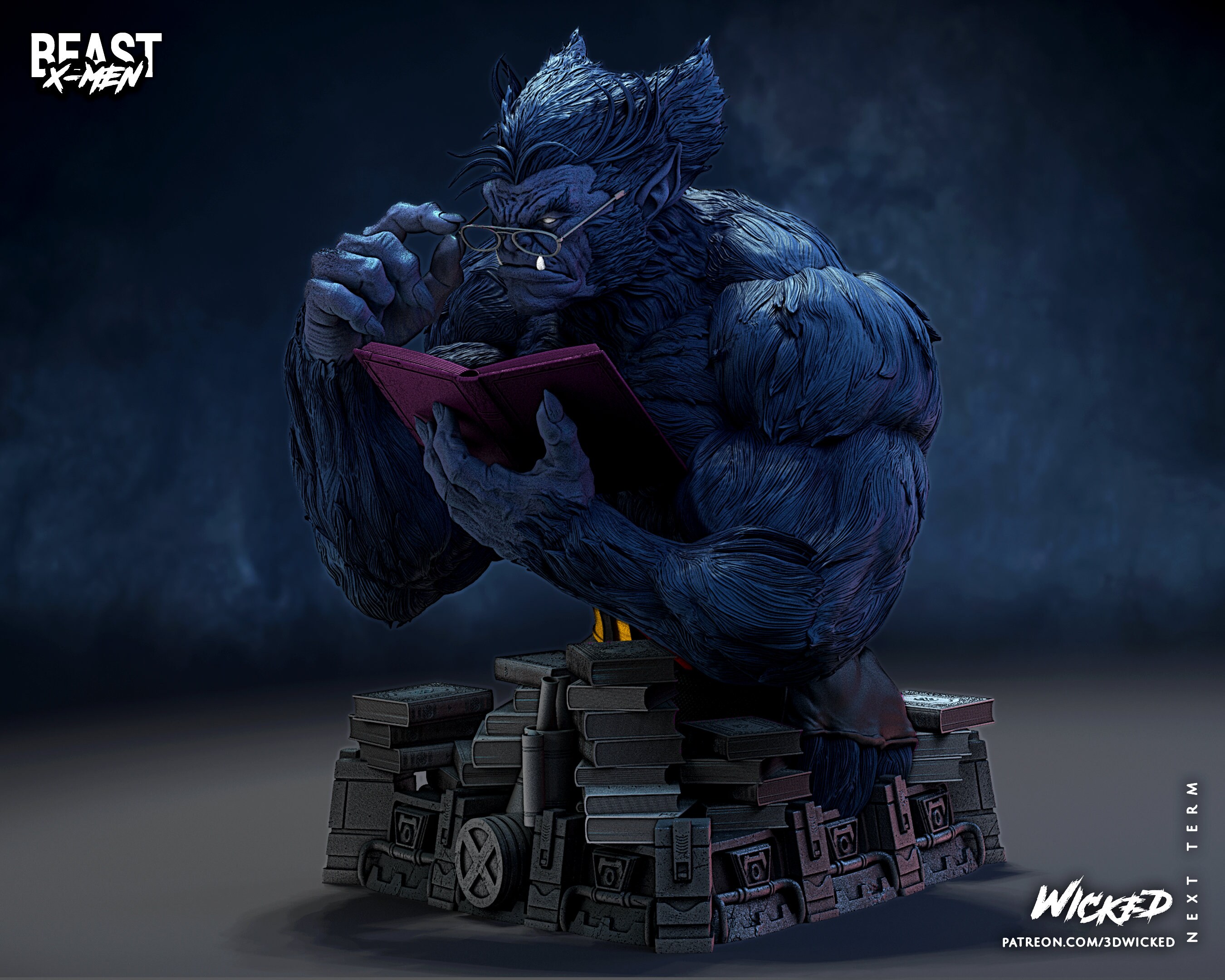 X-men the Beast Bust 3D Print File Stls - Etsy