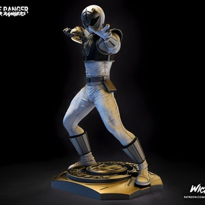Power Rangers White Ranger 3D Print File Stls - Etsy