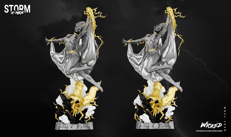 X-men Storm Statue 3D Print File Stls - Etsy
