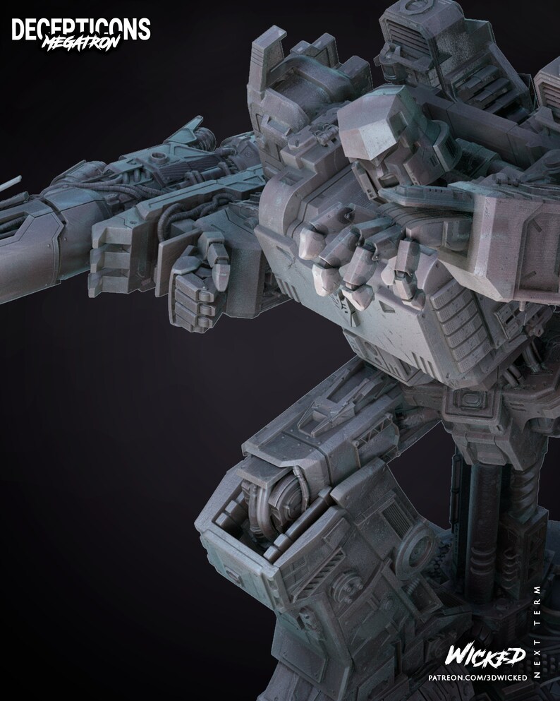 Megatron Model Transformers 3D Print File STL Digital Download ...