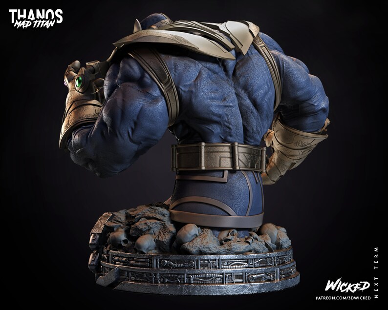 Comic Book Thanos Bust 3D Print Files STL Digital Download - Etsy