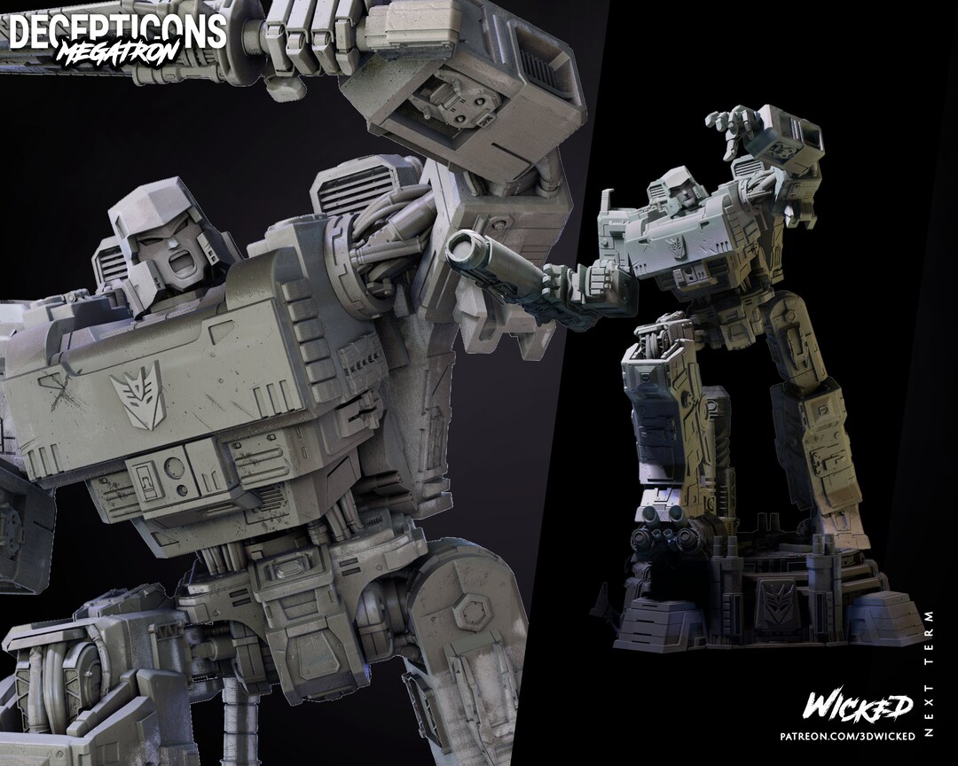 Megatron Model Transformers 3D Print File STL Digital Download - Etsy ...