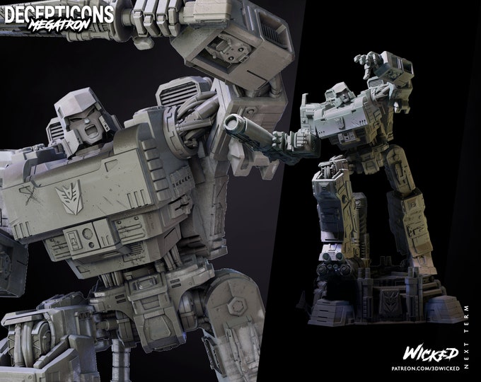 Megatron Model - Transformers - 3D Print File STL - Digital Download - Etsy