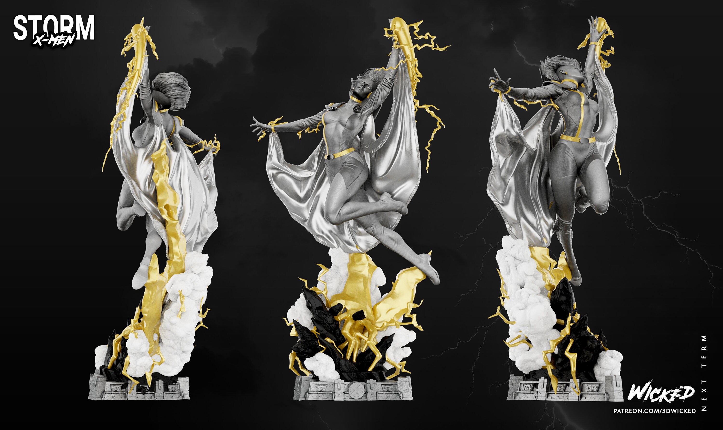 X-men Storm Statue 3D Print File Stls - Etsy