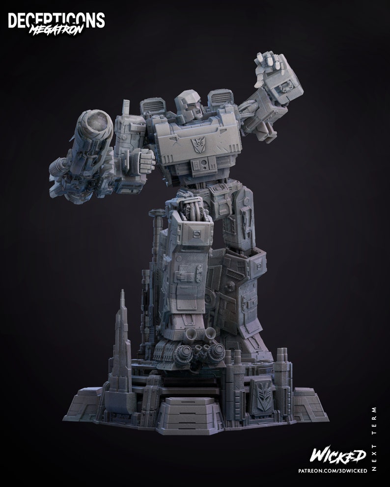 Megatron Model Transformers 3D Print File STL Digital - Etsy
