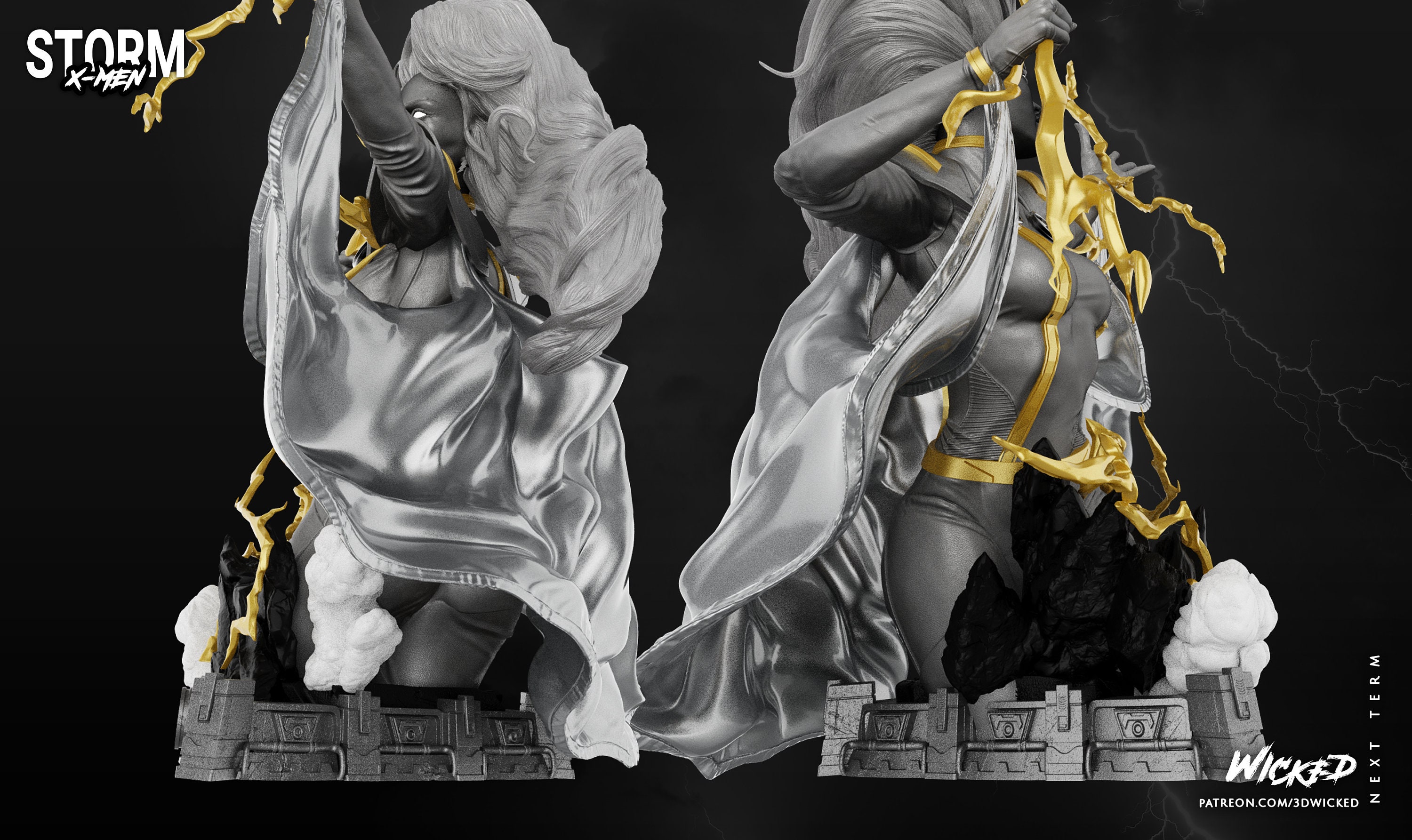 Storm X-men Bust 3D Print File STL - Etsy