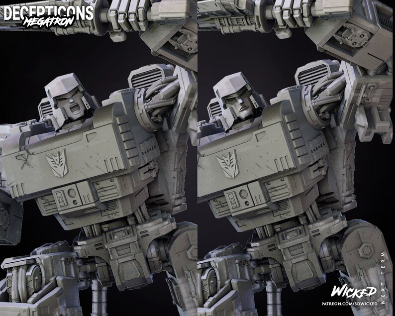 Megatron Model Transformers 3D Print File STL Digital Download - Etsy ...