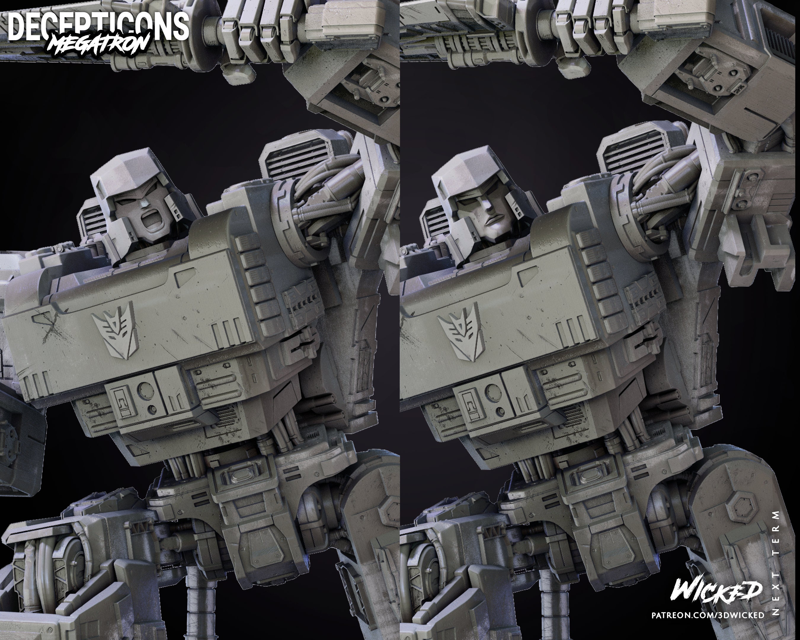 Megatron Model Transformers 3D Print File STL Digital Download - Etsy
