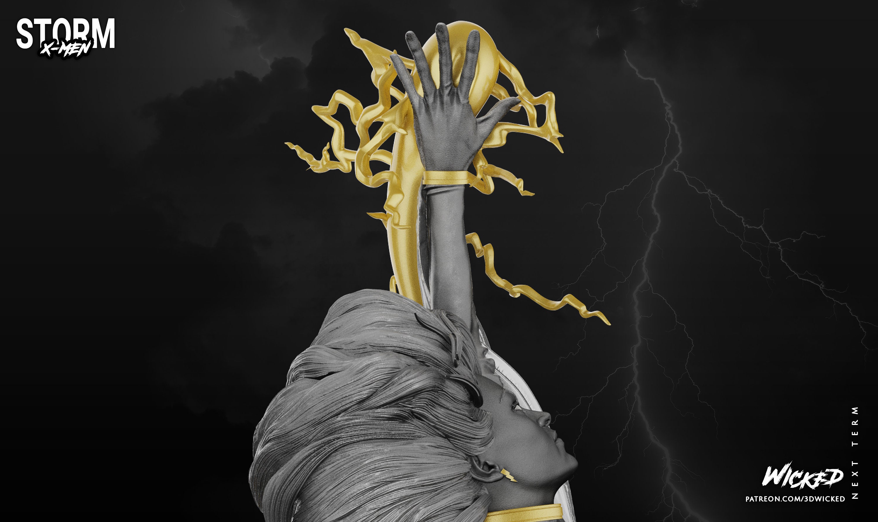X-men Storm Statue 3D Print File Stls - Etsy