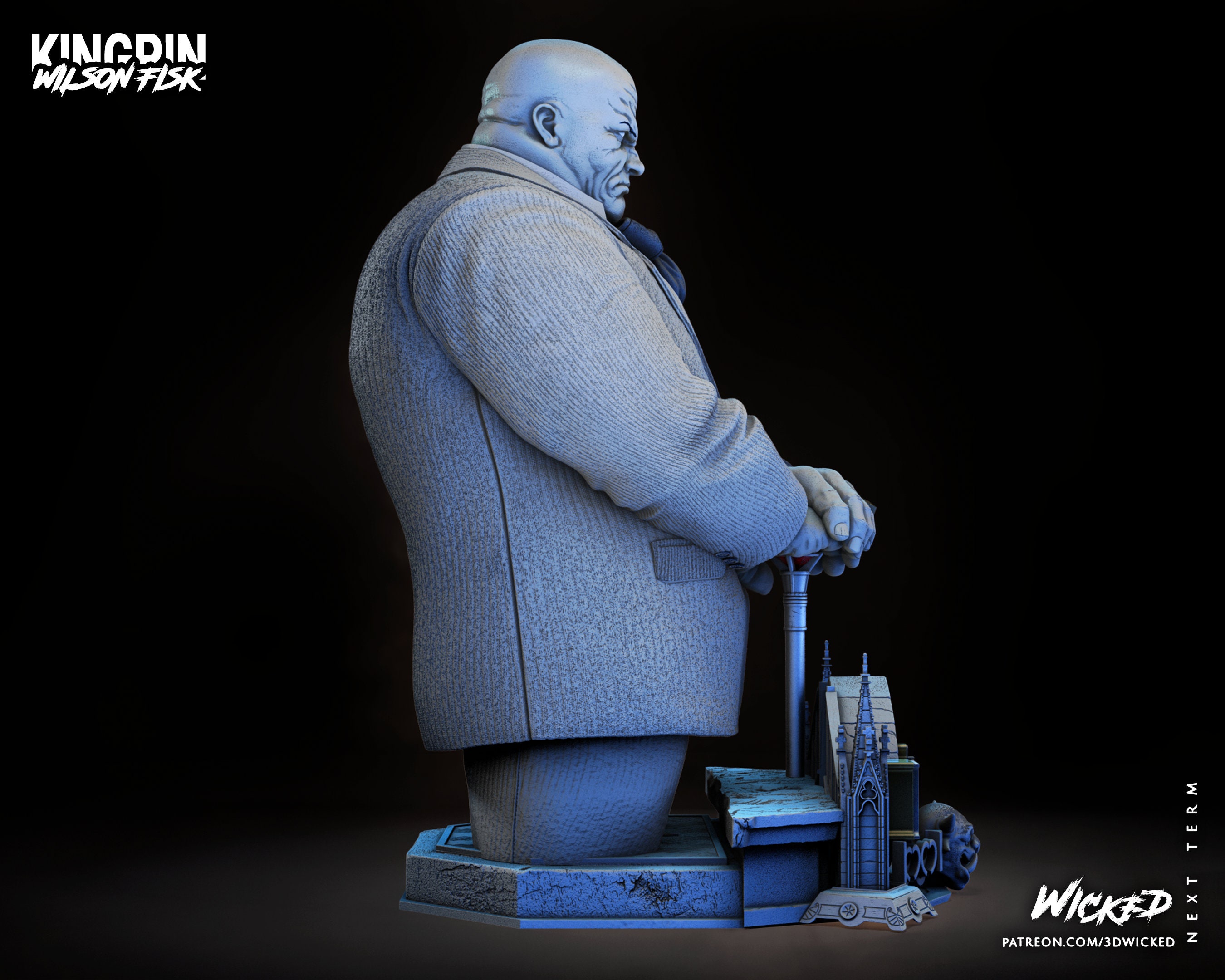 Kingpin Bust 3D Print File Digital Download - Etsy