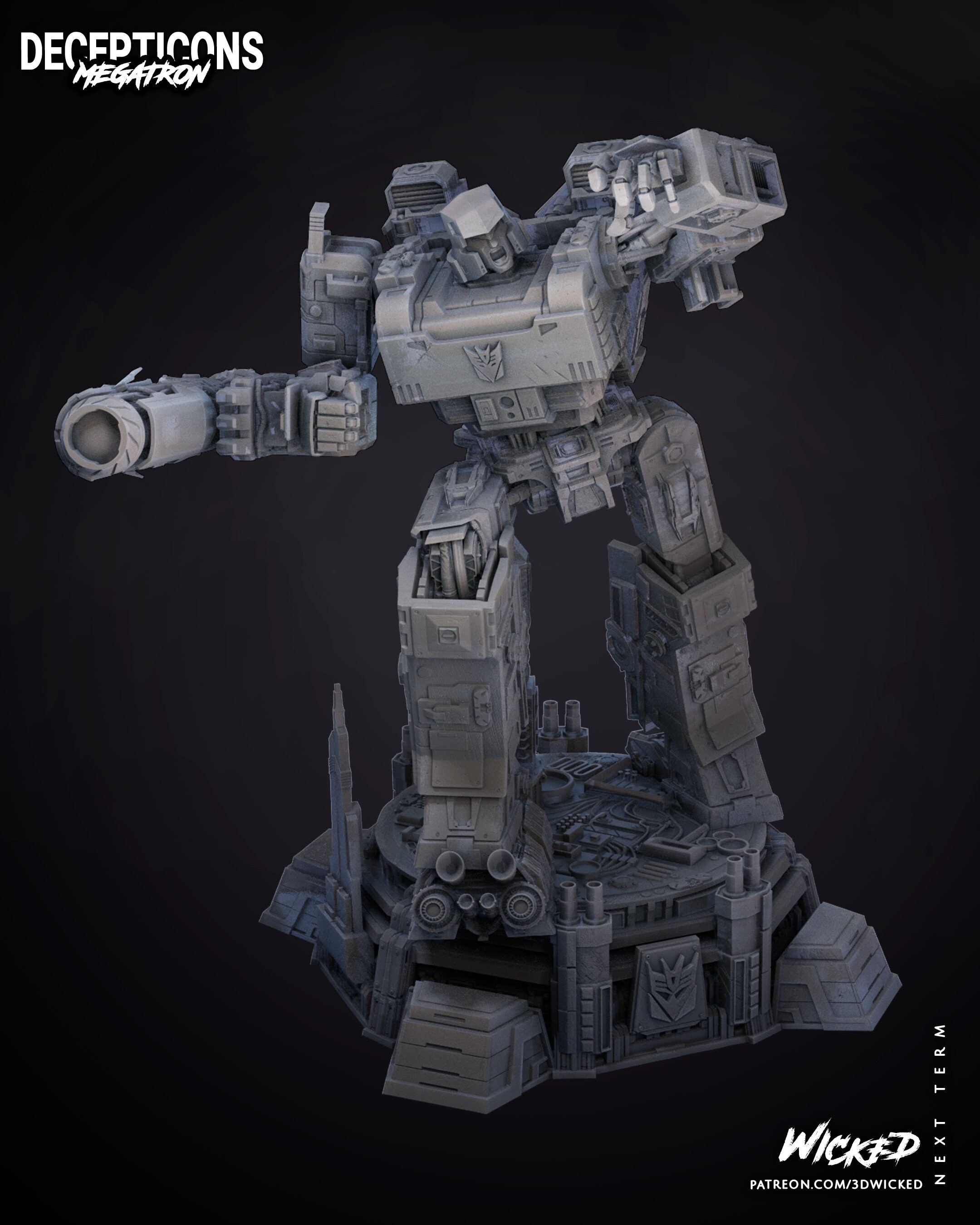 Megatron Model Transformers 3D Print File STL Digital - Etsy
