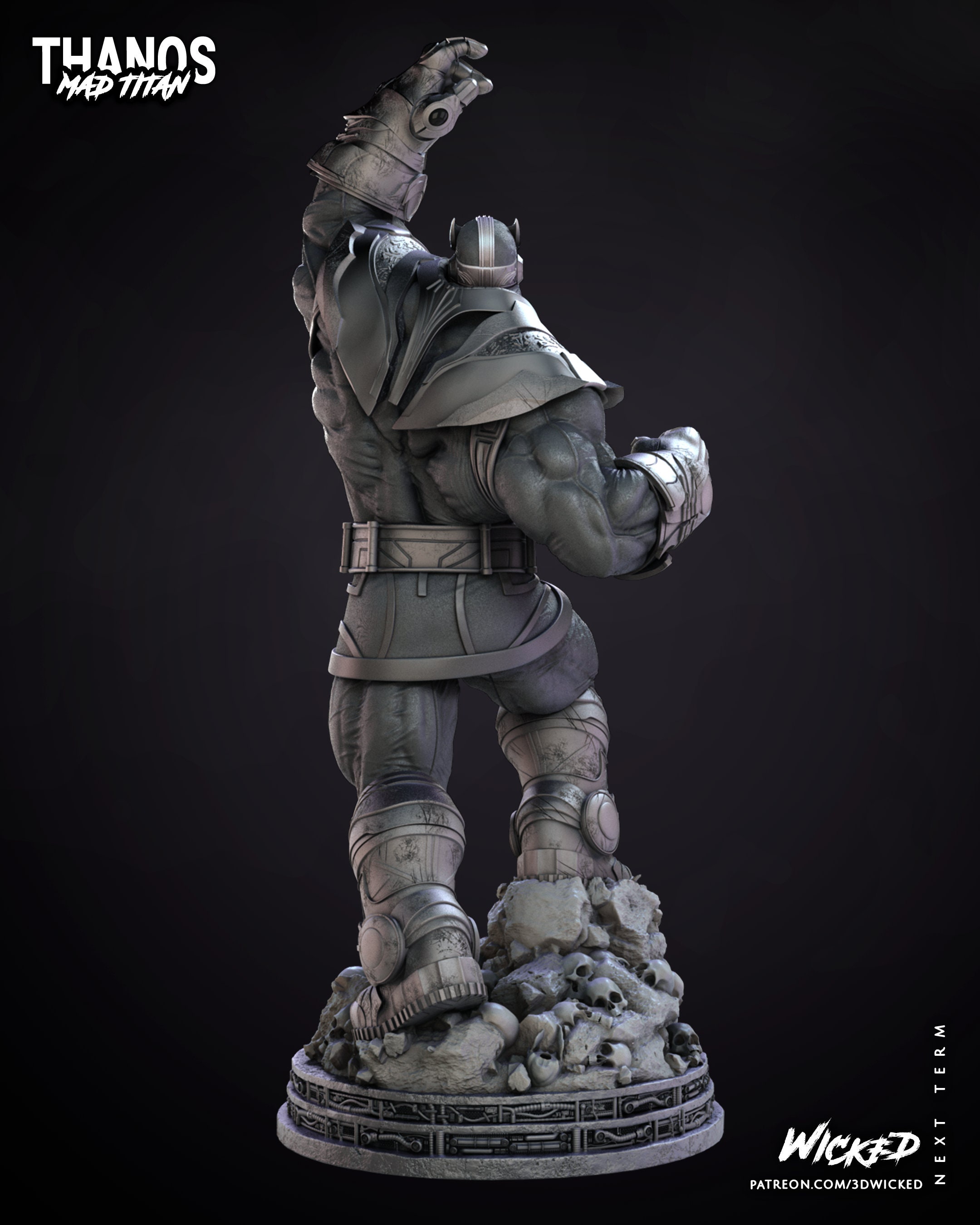 Thanos Model Comic Book Style 3D Print File STL Digital Download - Etsy