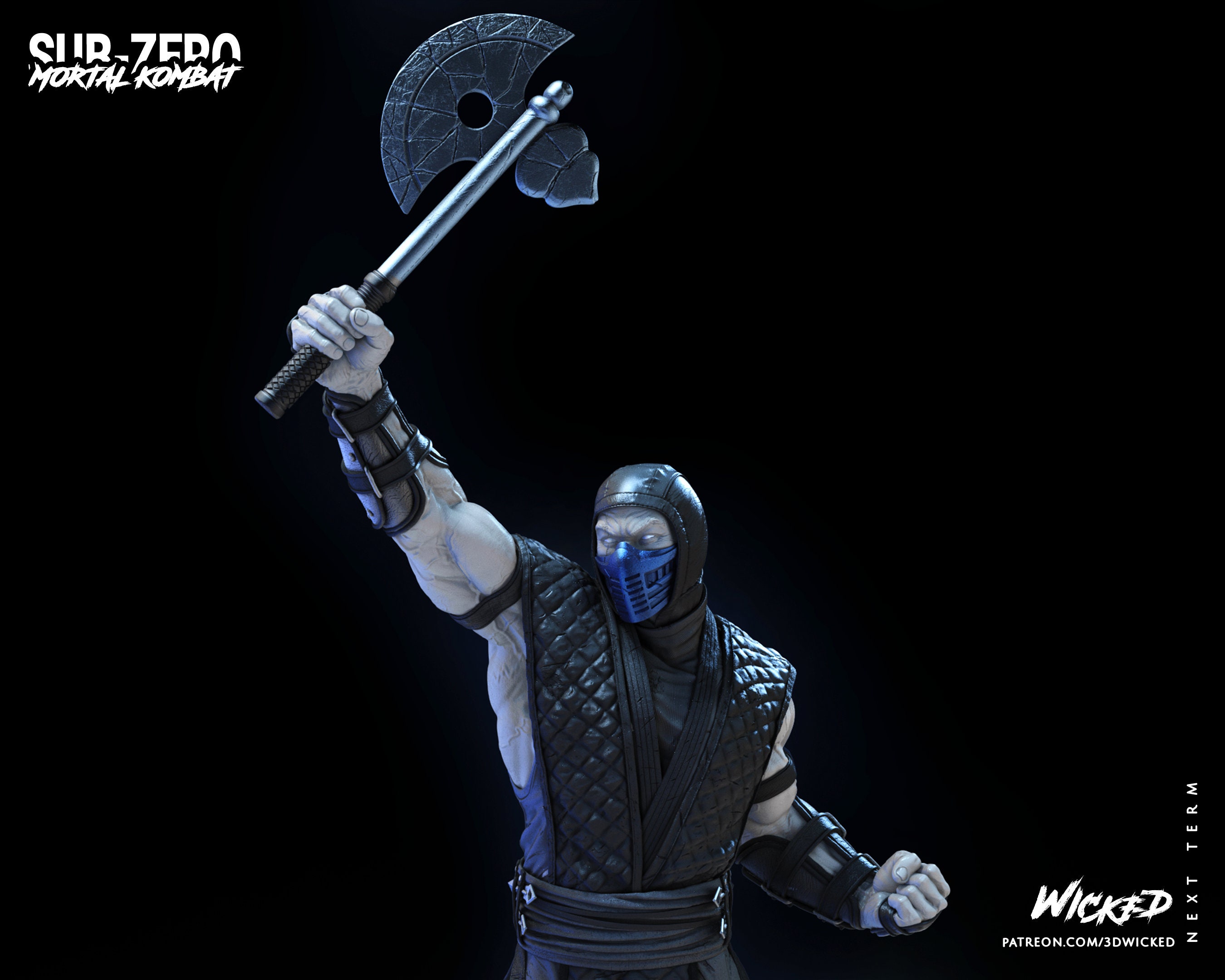 Sub Zero Mortal Kombat 3d Model Stl File Digital Download Etsy