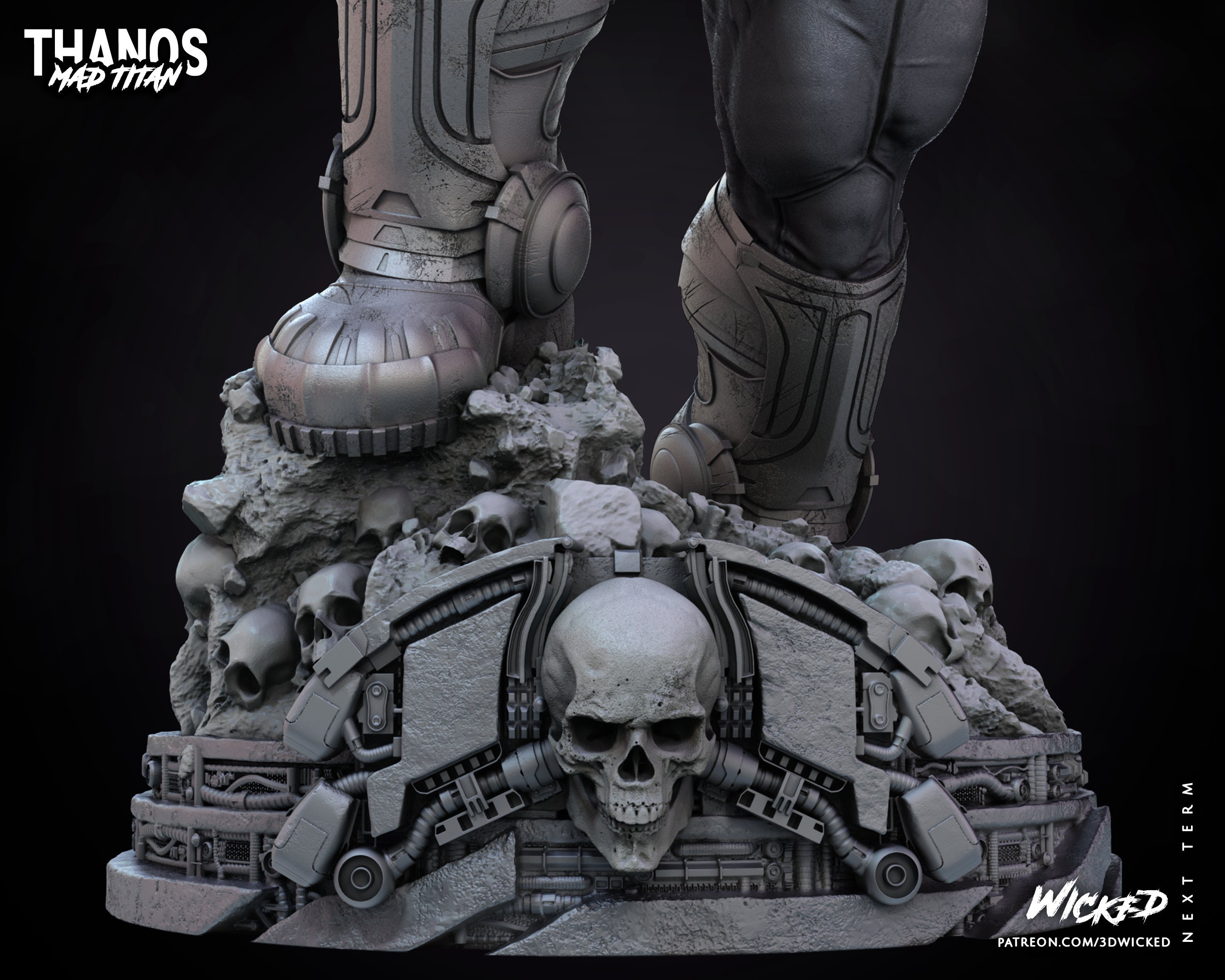 Thanos Model Comic Book Style 3D Print File STL Digital Download - Etsy