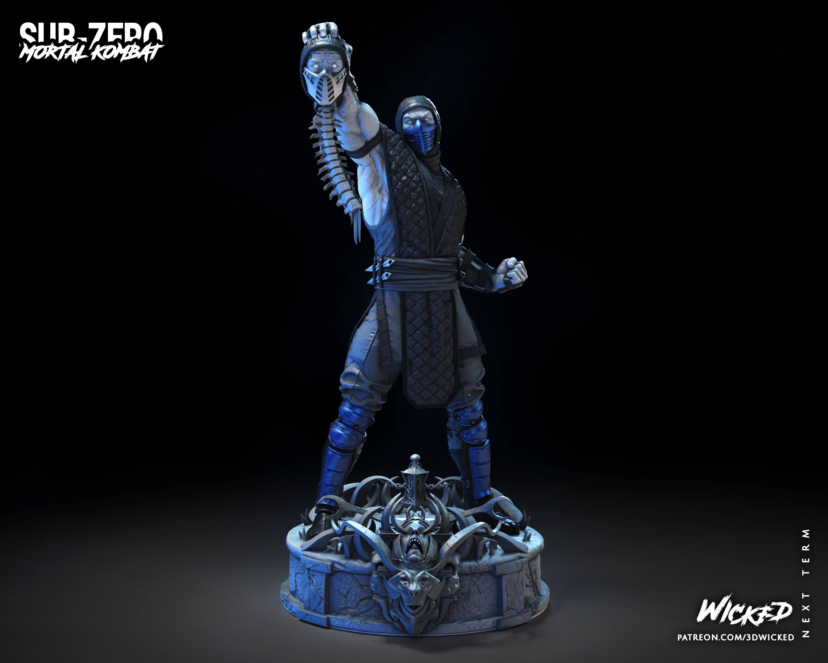 Sub Zero Mortal Kombat 3D Model STL File Digital Download - Etsy