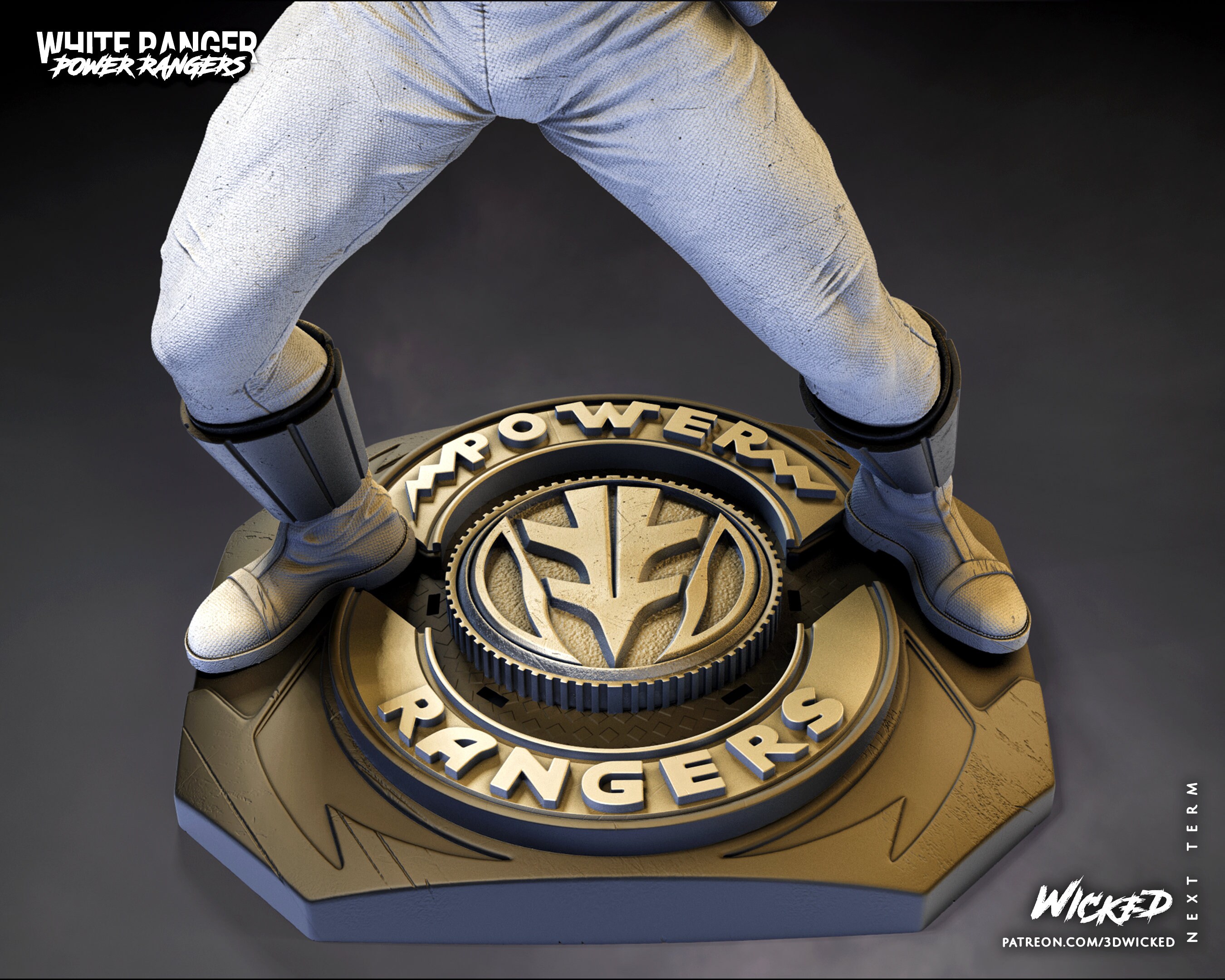 Power Rangers White Ranger 3D Print File Stls - Etsy