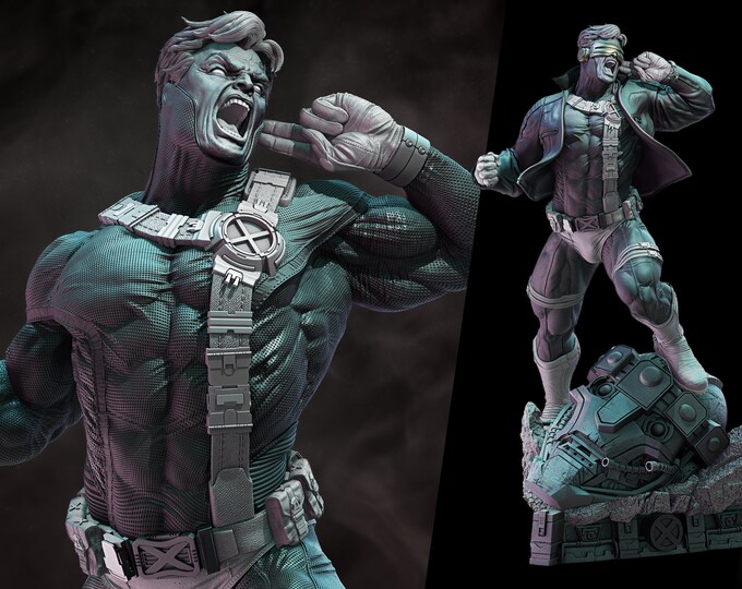 Cyclops X-men Statue 3D Print File STL - Etsy Canada