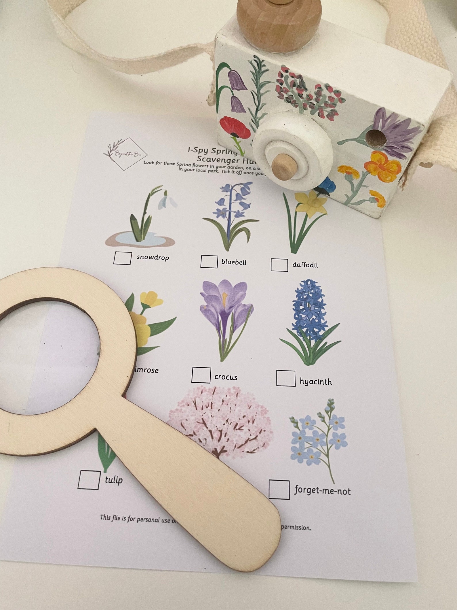 I-spy Spring Flowers Scavenger Hunt Printable Digital Download - Etsy