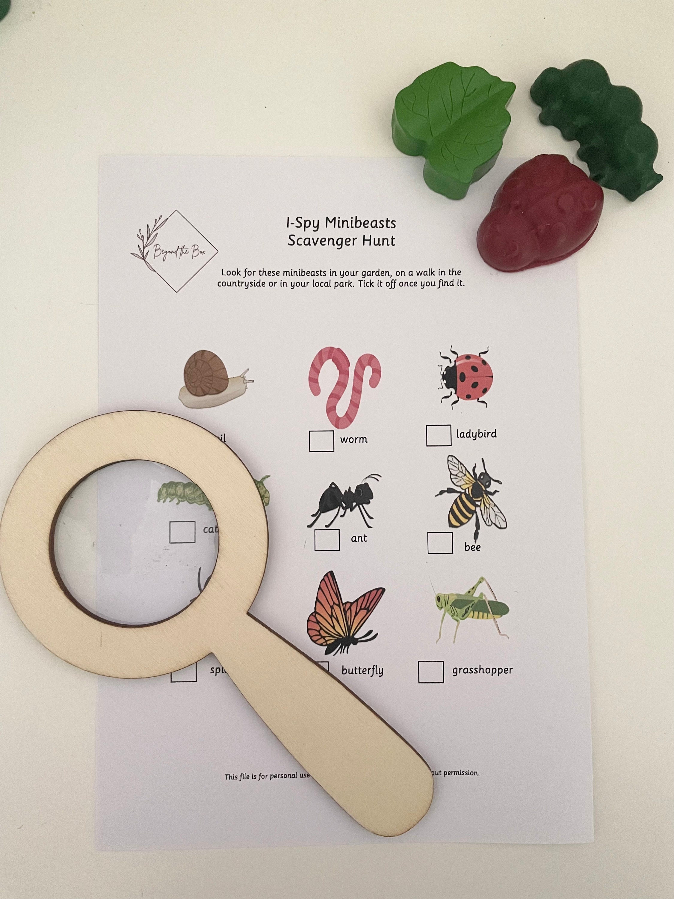 I-spy Minibeasts Scavenger Hunt Printable Insects Bug Hunt Children's ...