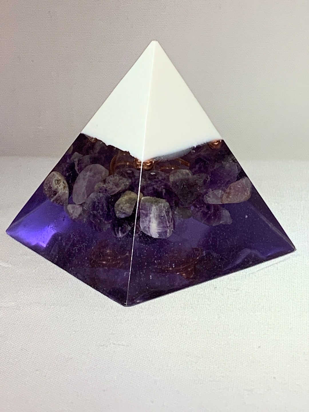 Amethyst Orgone Pyramid - Etsy