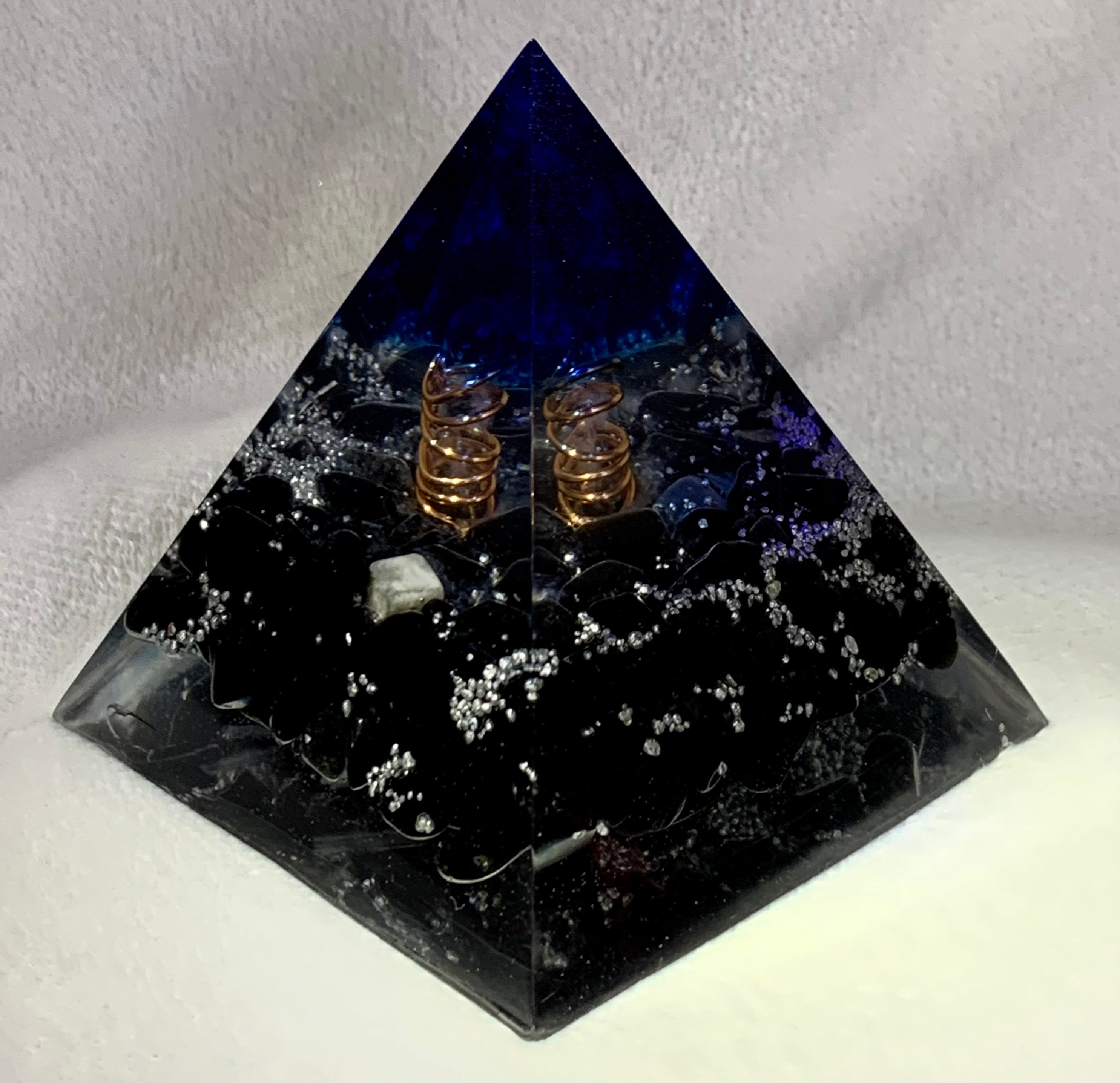 Black Obsidian Orgone Pyramid - Etsy