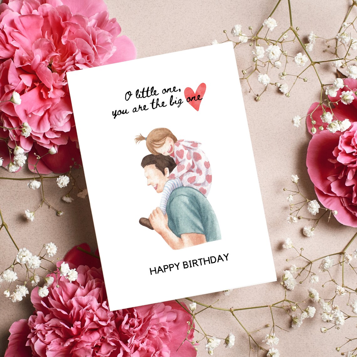 Little One Printable Birthday Card, Printable Happy Birthday Card ...