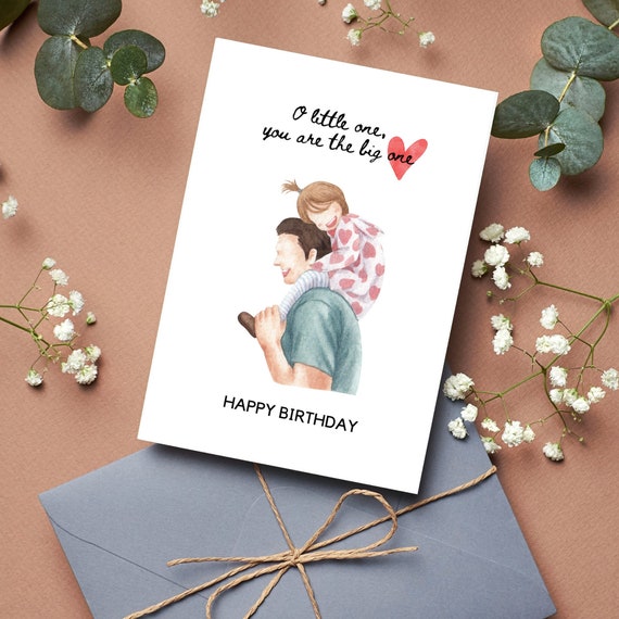 Little One Printable Birthday Card Printable Happy Birthday | Etsy