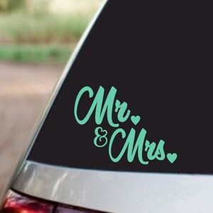 Mr. and Mrs. Decal Permanent - Etsy