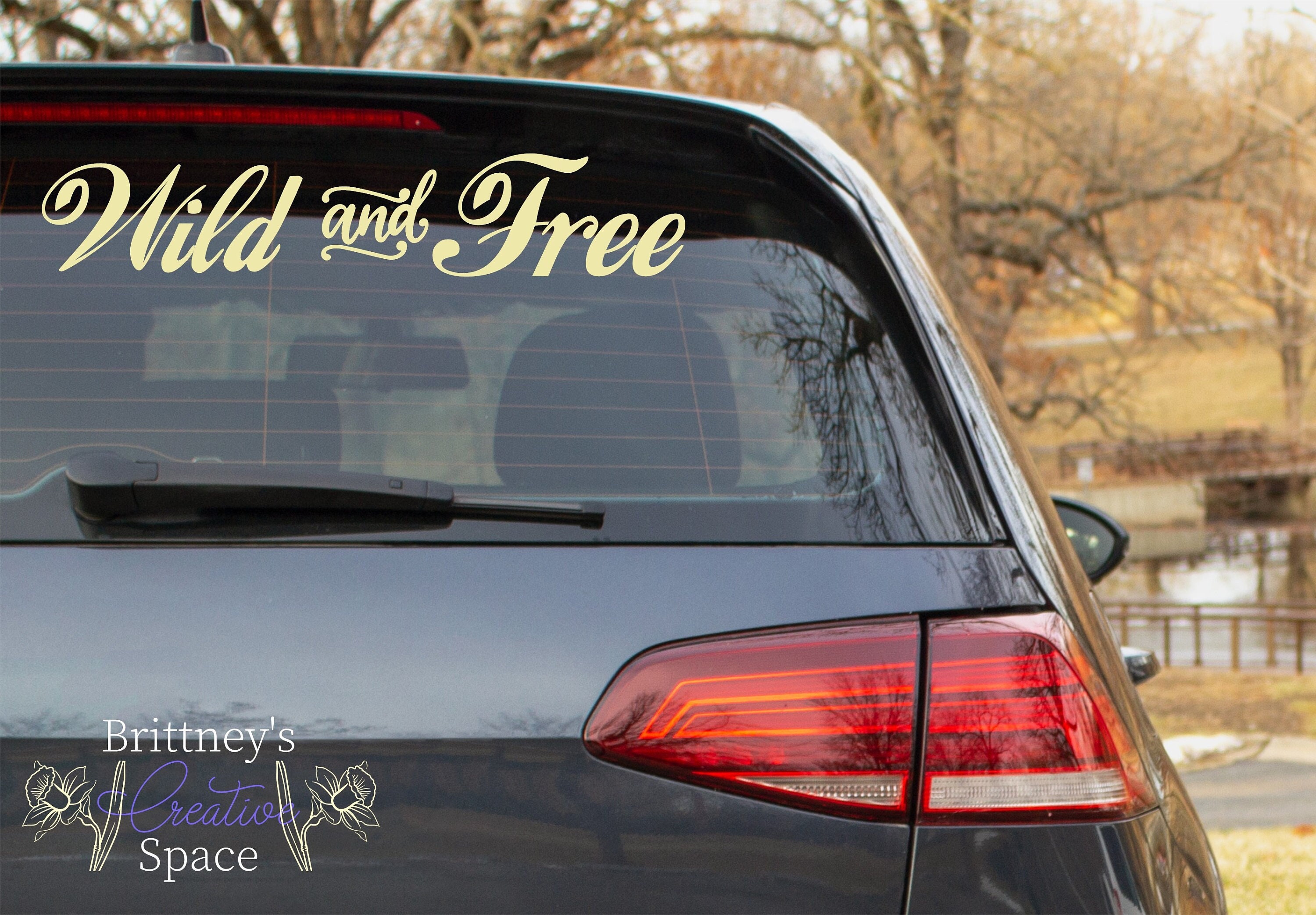 Wild and Free Permanent Car Decal - Etsy