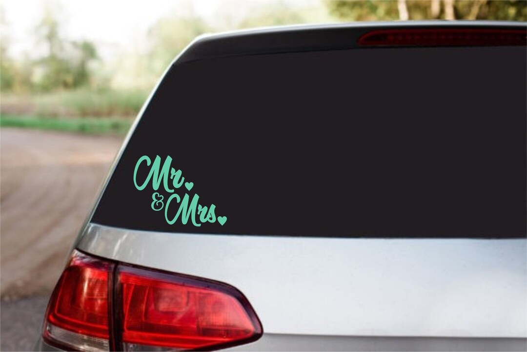 Mr. and Mrs. Decal Permanent - Etsy