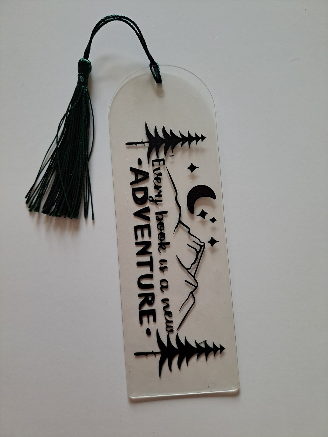 New Adventure Acrylic Bookmark - Etsy