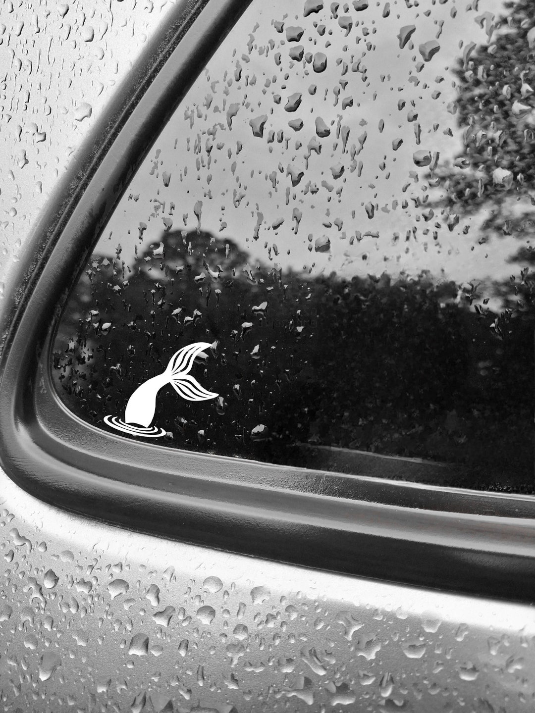 Mini Mermaid Fin Decal - Etsy