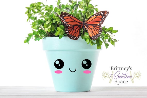 Set of 6 Kawaii Face Decals - Etsy