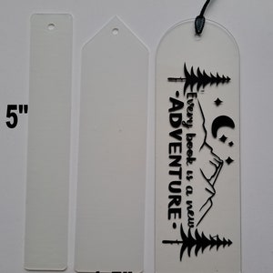 New Adventure Acrylic Bookmark - Etsy