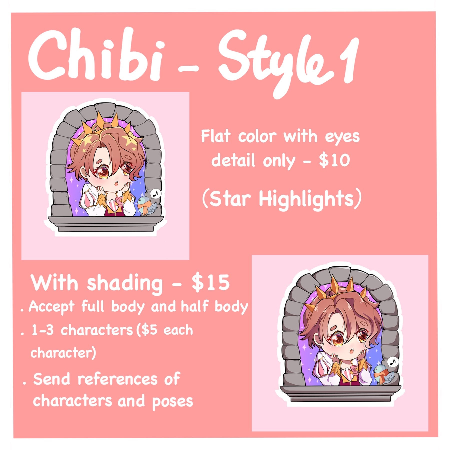 Art Commission (obey Me!, Ocs, OC Shipping, Etc) - Etsy