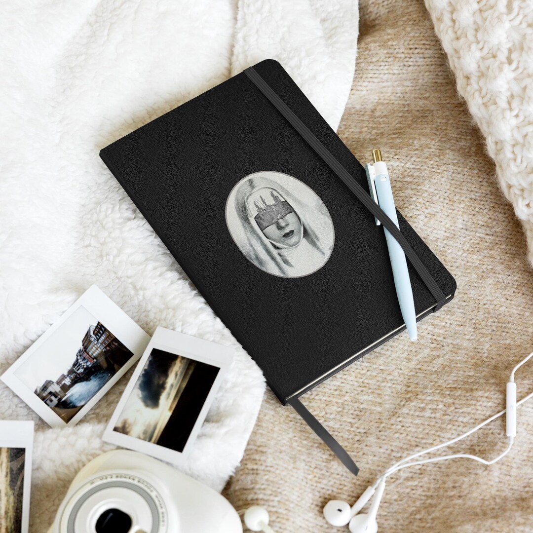 Surrealist Collage Art Notebook, 80 Lined Pages, Cream Paper, Elastic ...