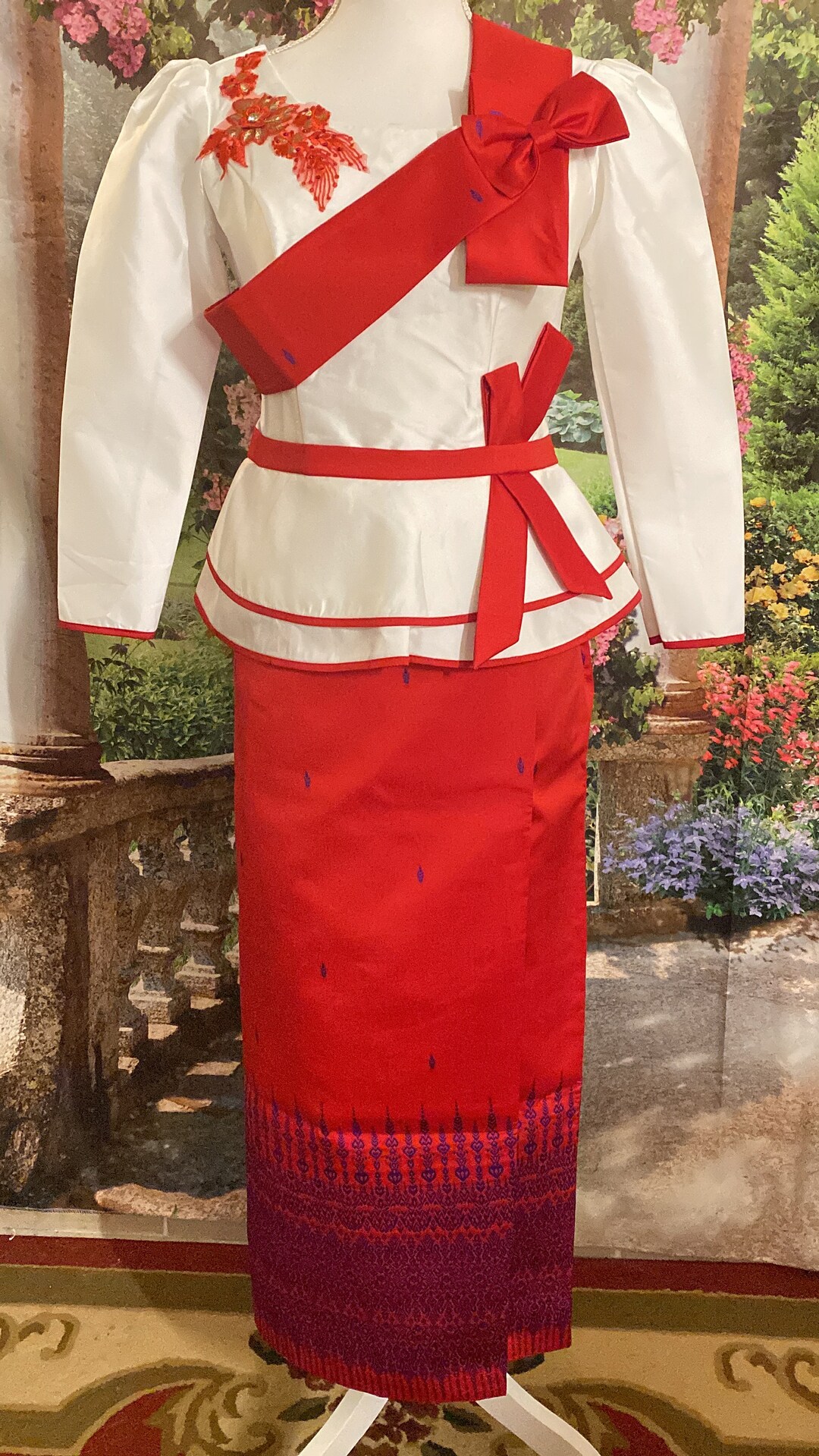 Cambodian Traditional Outfit Size M - Etsy